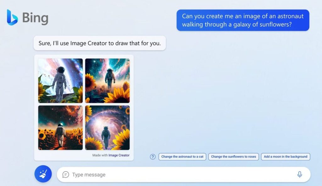 Bing Image Creator - Hiện thực hóa mô tả thành hình ảnh