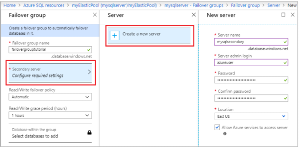 Hướng dẫn thêm Azure SQL Database elastic pool vào nhóm chuyển đổi dự ...