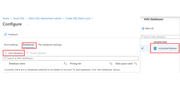 Hướng dẫn thêm Azure SQL Database elastic pool vào nhóm chuyển đổi dự ...