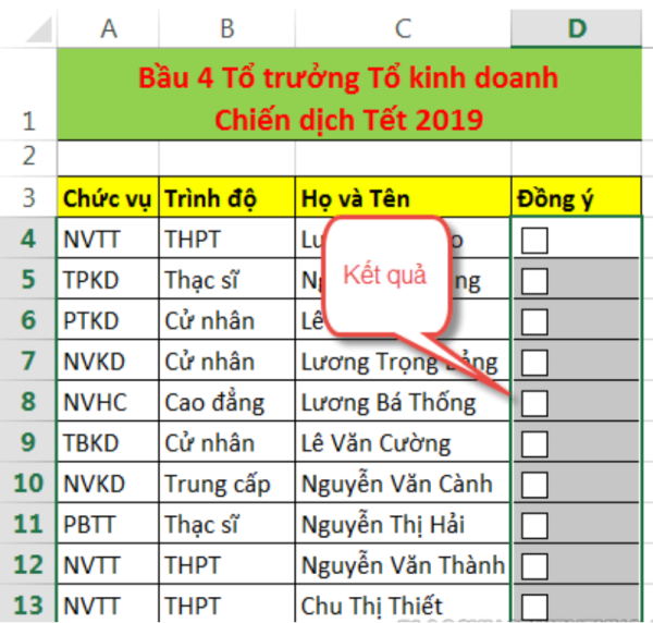 Checkbox trong Excel: Tổng hợp các cách tạo và chỉnh sửa