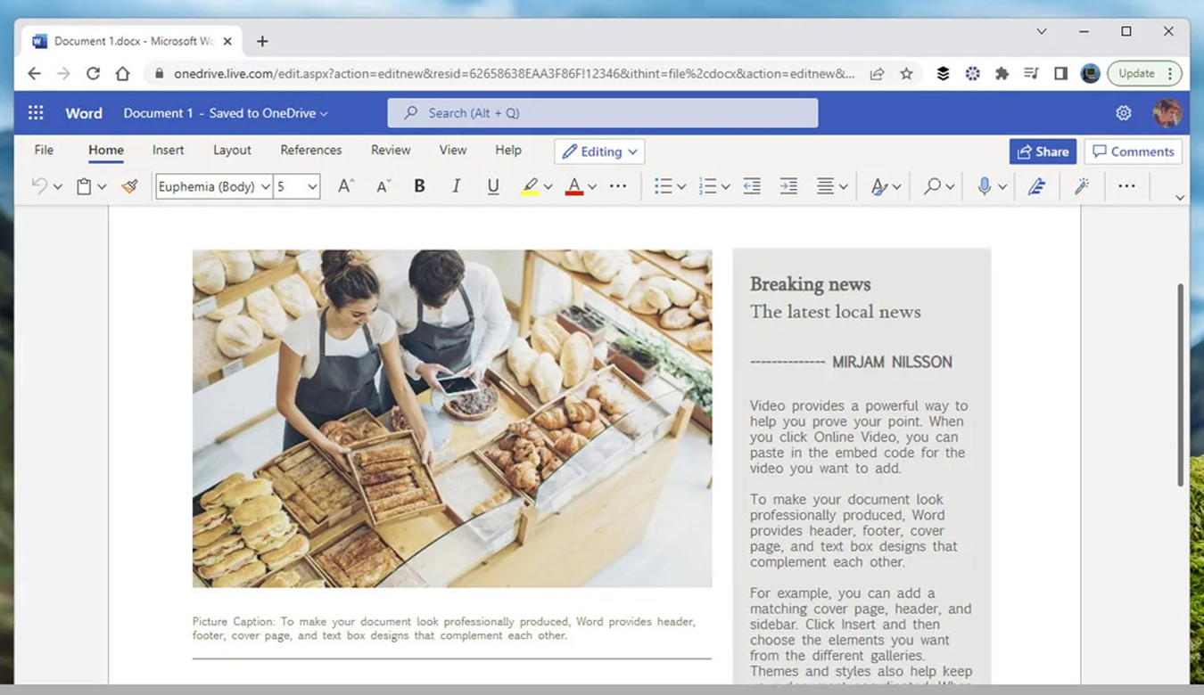 Word Online 365 L G C ch D ng MS Word 365 Online Chi Ti t