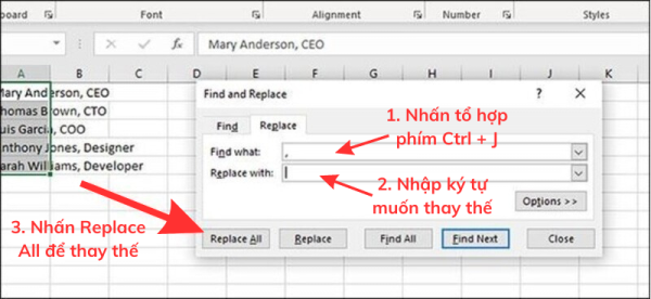 Cách sử dụng hàm Excel Replace từ cơ bản đến nâng cao - Microsoft for Business - FPT Smart Cloud