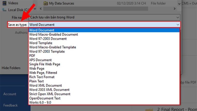 Hướng dẫn cách lưu file Word đơn giản từ A - Z - Microsoft for Business ...