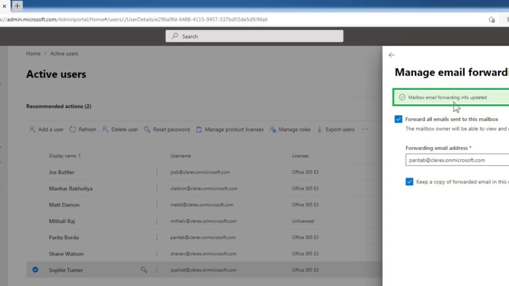 Có bao nhiêu quyền cài đặt email người dùng Microsoft 365 của admin ...