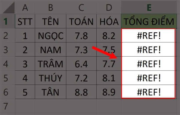 Xác định lỗi #REF! trong Excel và cách khắc phục hiệu quả - Microsoft ...